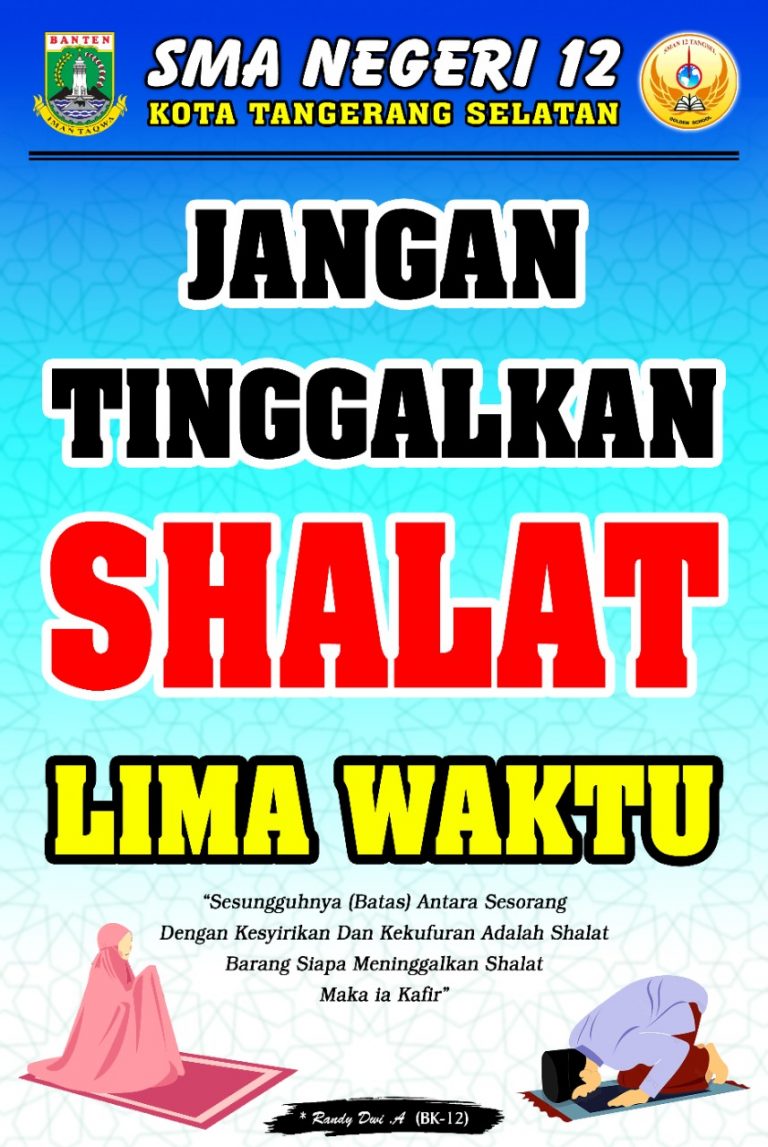 Poster Edukatif Tentang Kedisiplinan - SMAN 12 KOTA TANGERANG SELATAN